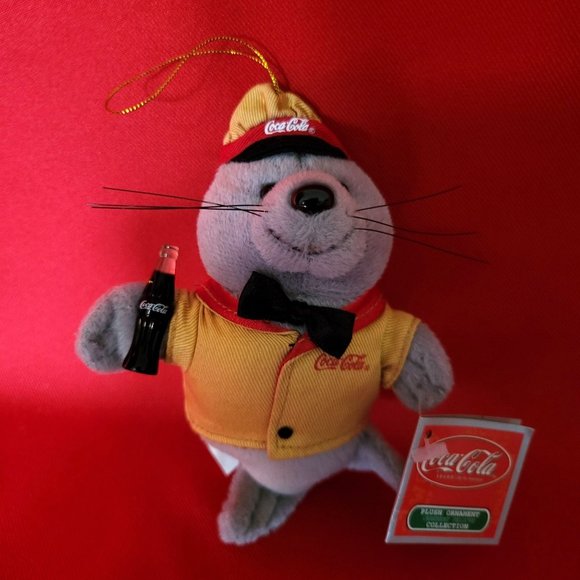 Coca Cola | Toys | Coca Cola Seal Plush Ornament Stuffed Toy | Poshmark